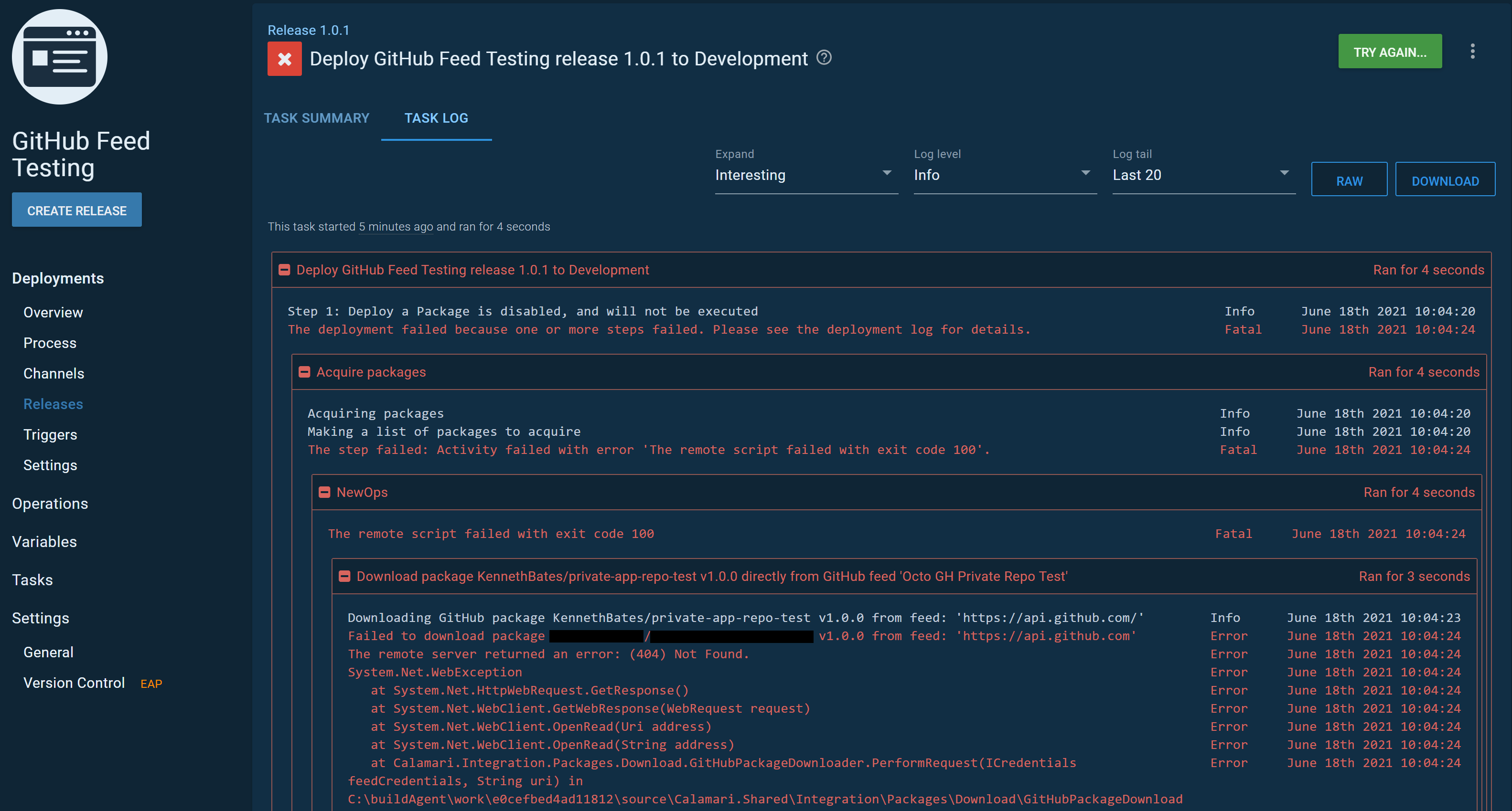 Targets cannot download package straight from GitHub feed with credentials · Issue #6922 ...