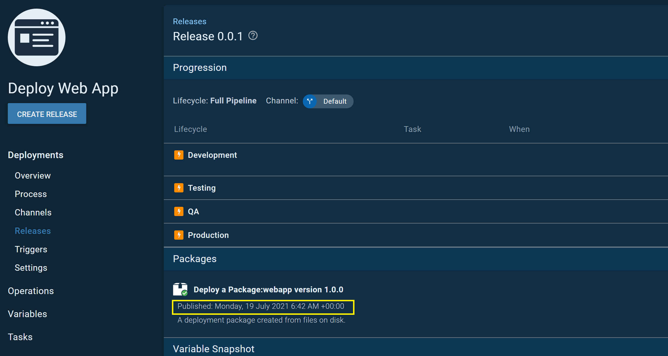 Package publish datetime in UI inconsistent between Release and Library pages · Issue #6954 ...