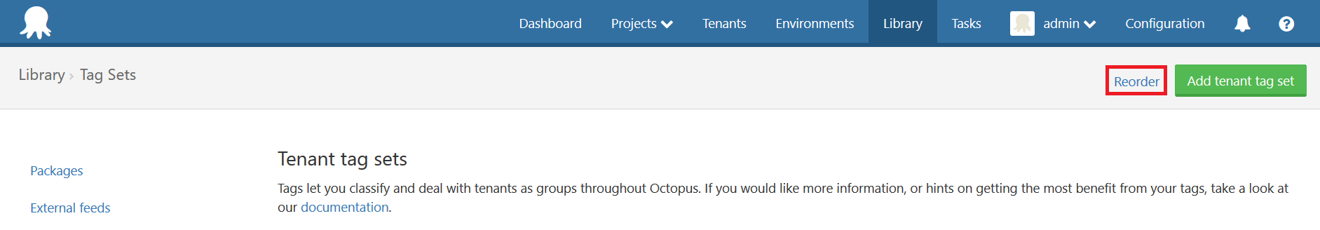Cannot reorder Tenant Tag Sets in v4 UI · Issue #4179 · OctopusDeploy/Issues · GitHub
