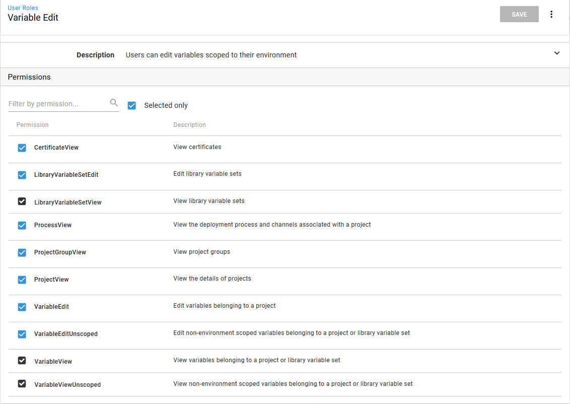 Scoping Variableedit Permission To Project Removes The Permission To Edit Variables In The