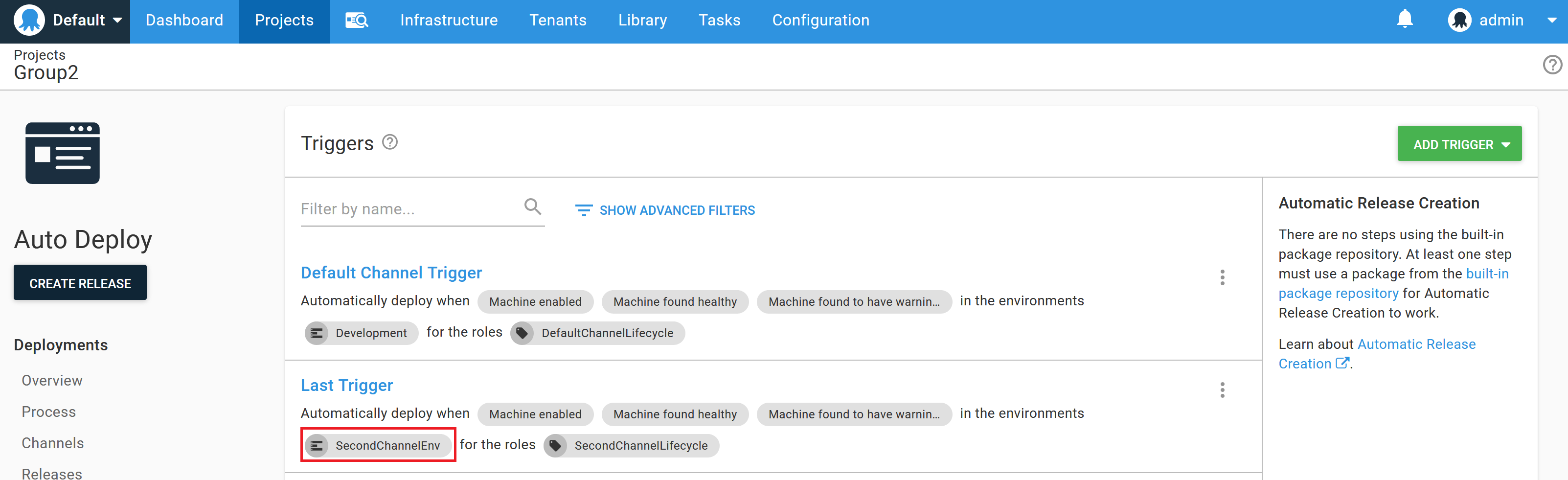 Auto Deploy Trigger Doesnt Deploy To Environment If Its Not In The