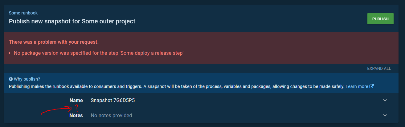 Can't run or publish a runbook with a Deploy a Release step · Issue #6435 · OctopusDeploy/Issues ...