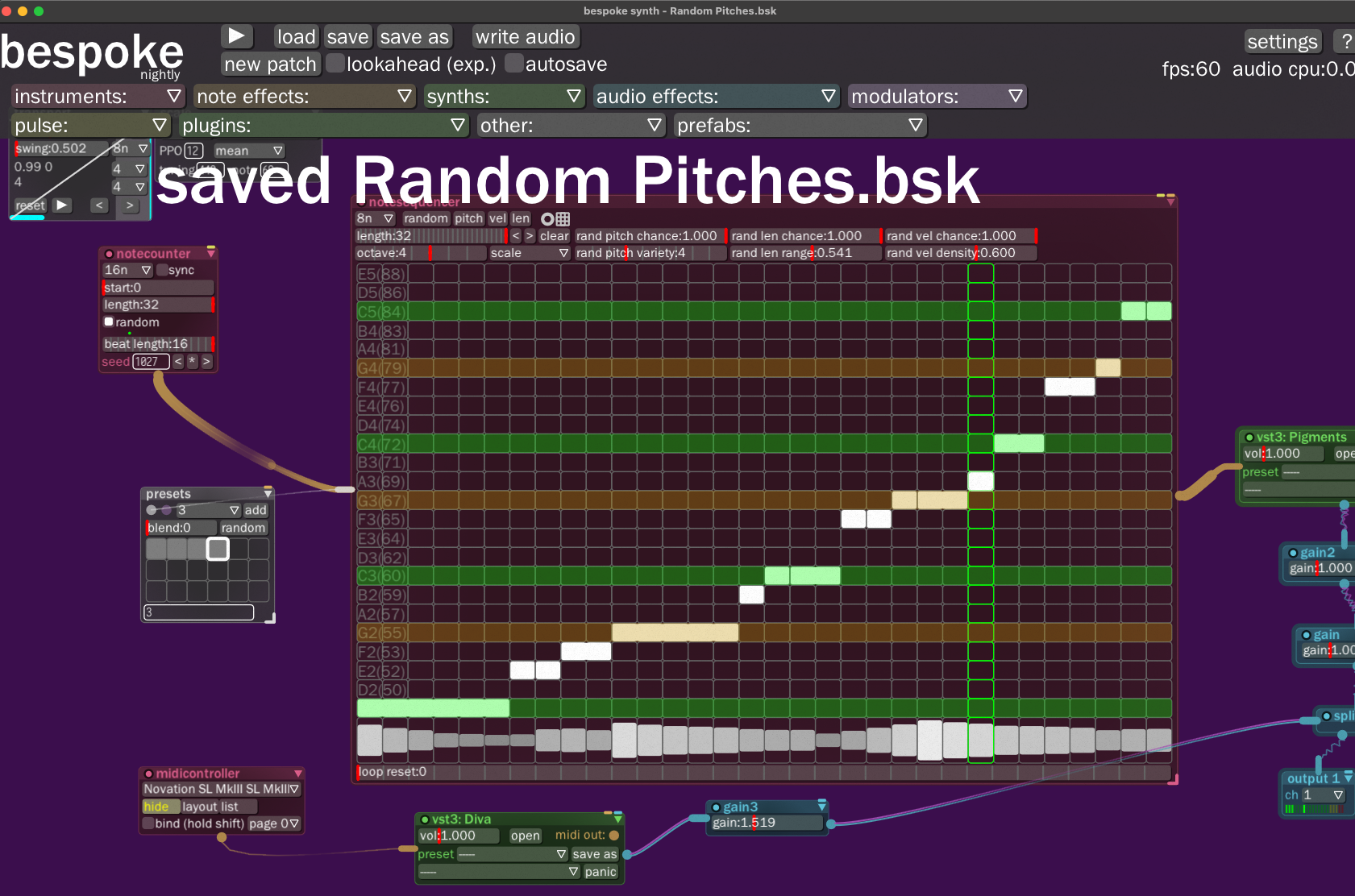 Presets Don't Save with Patch · Issue #1032 · BespokeSynth/BespokeSynth · GitHub