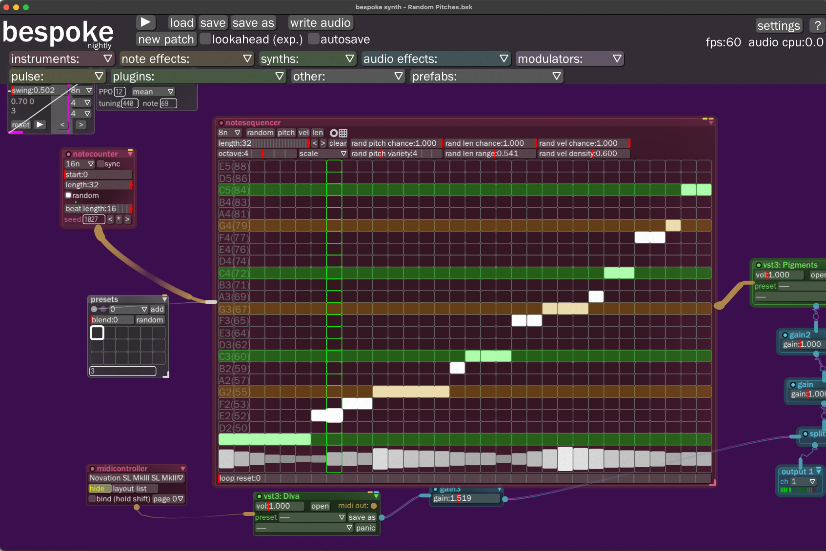 Presets Don't Save with Patch · Issue #1032 · BespokeSynth/BespokeSynth · GitHub