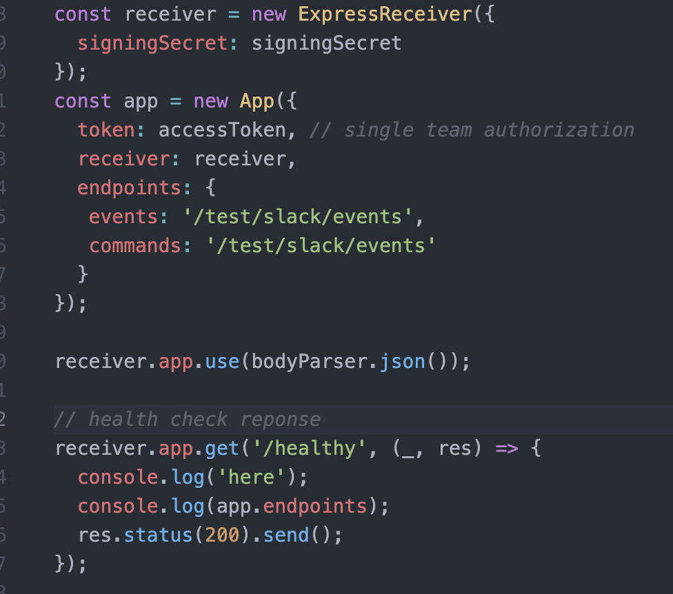Is the endpoints parameter supposed to replace the /slack/events url? · Issue #575 · slackapi ...