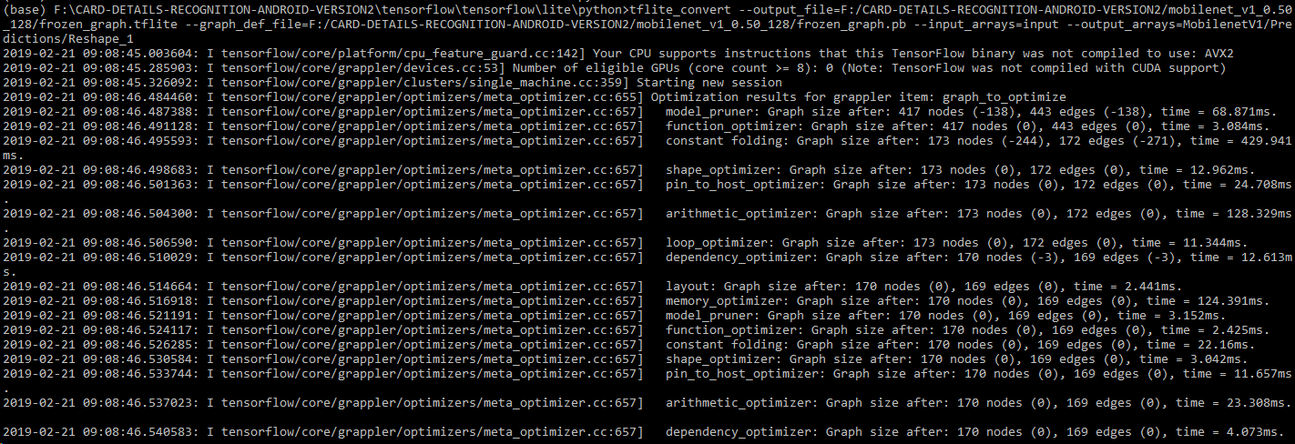 tflite_convert - ValueError: Invalid tensors 'input' were found. · Issue #25922 · tensorflow ...