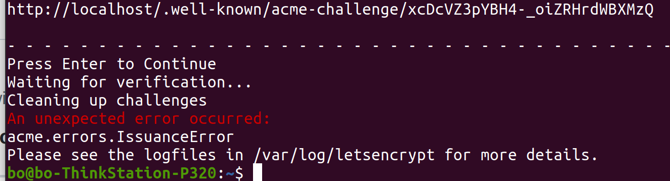 Certbot should stop querying when order status is invalid · Issue #9296 · certbot/certbot · GitHub