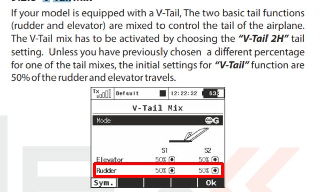 add "rudder differential" for v-tail or dedicated v-tail mixer · Issue ...