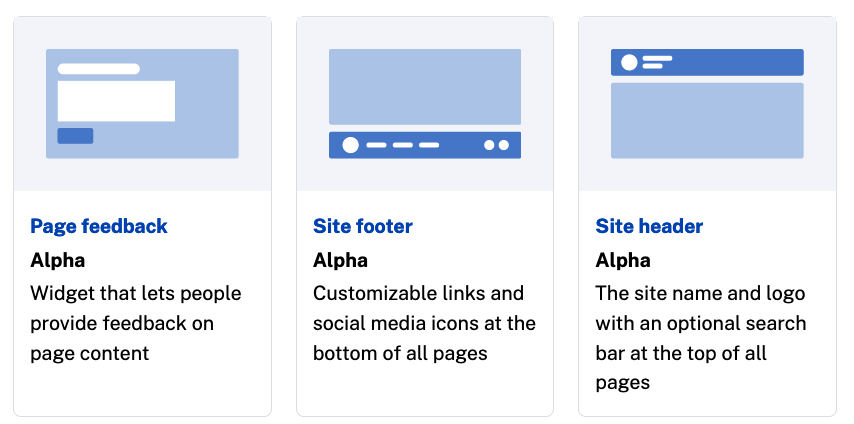 Create styling for "alpha" "beta" tags on component library cards ...