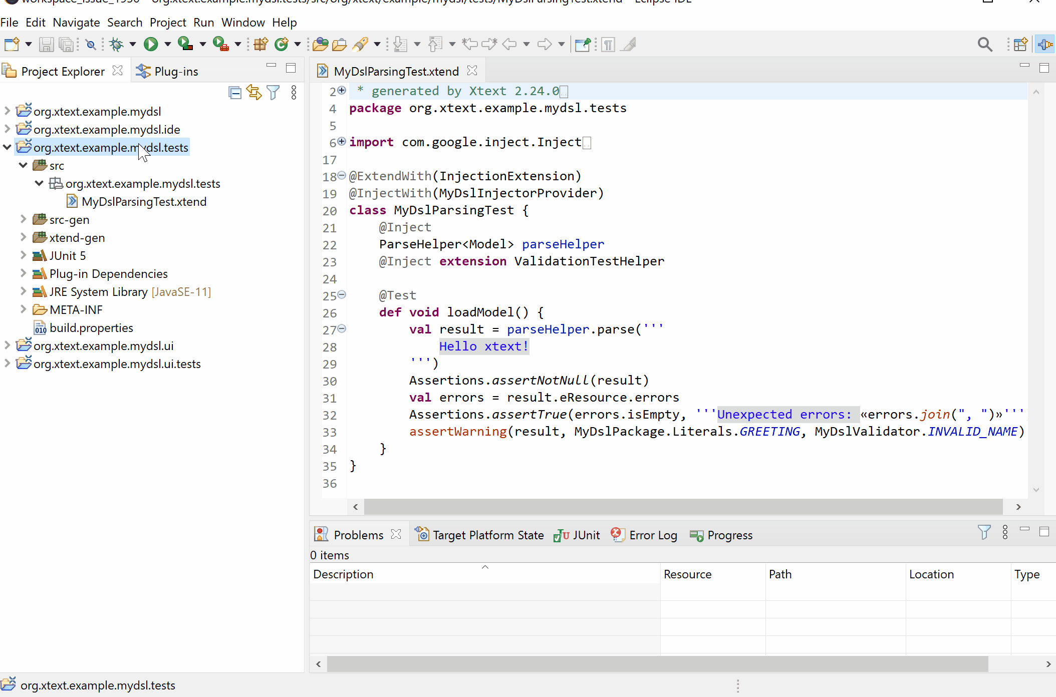 Newly Created Xtext Project Doesn T Run Validators In Unit Tests · Issue 1930 · Eclipse Xtext