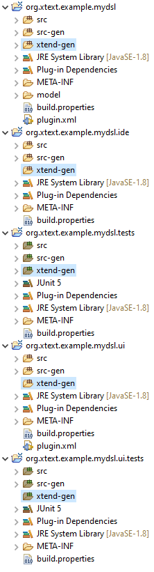 The New Xtext Project Wizard Should Create The Xtend Gen Folder Only If Necessary · Issue 1341