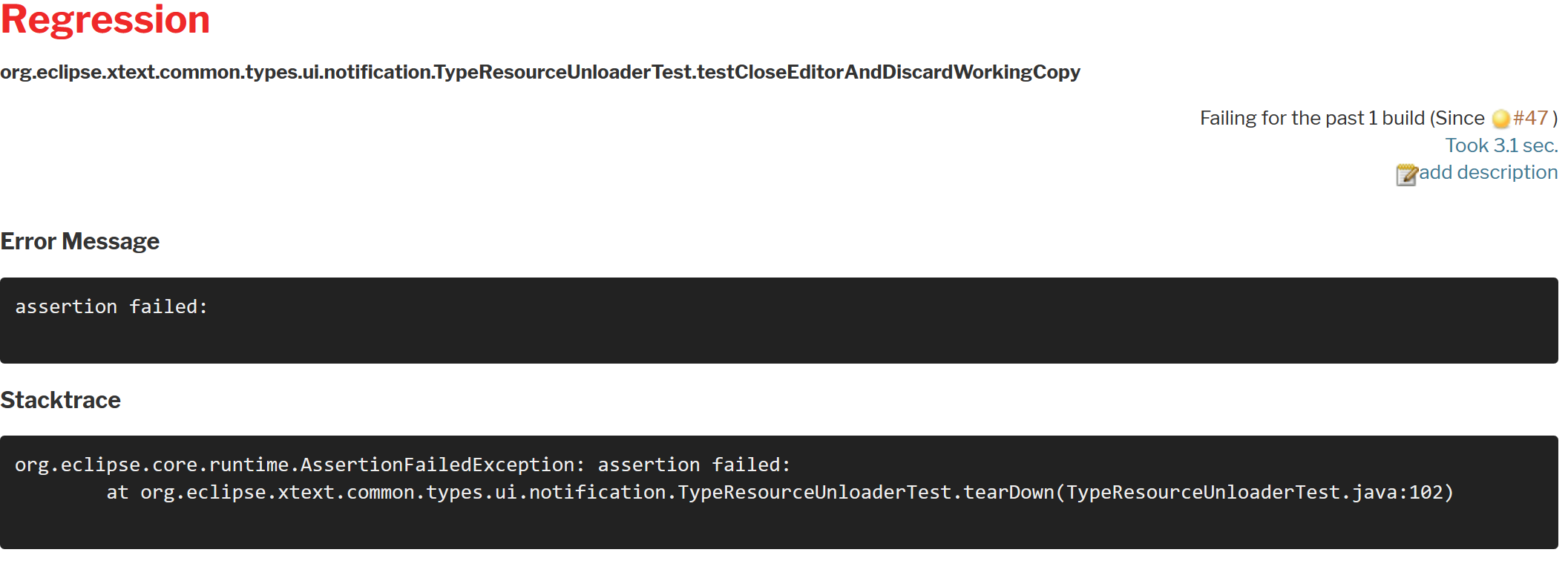 Typeresourceunloadertest Is Flaky · Issue 2445 · Eclipse Xtext · Github