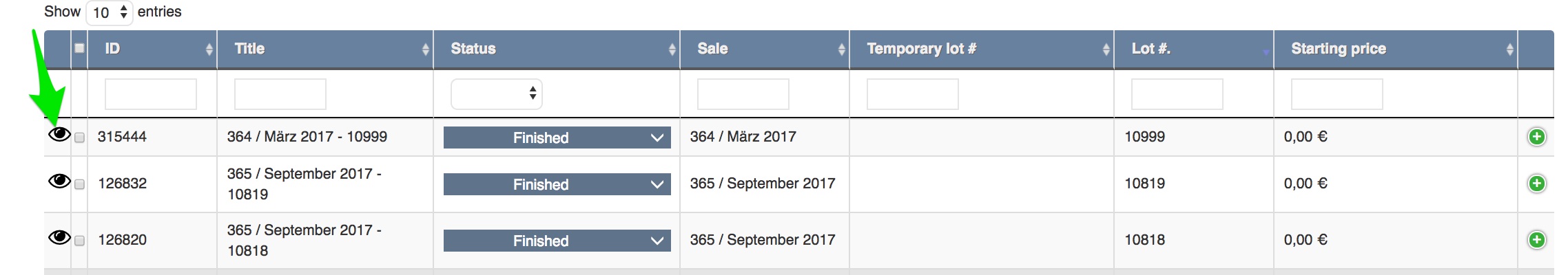 How to Find an Existing Item - Circuitauction User Guide
