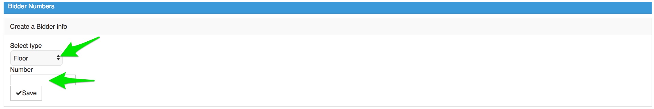How to Create a Bidder Number - Circuitauction User Guide
