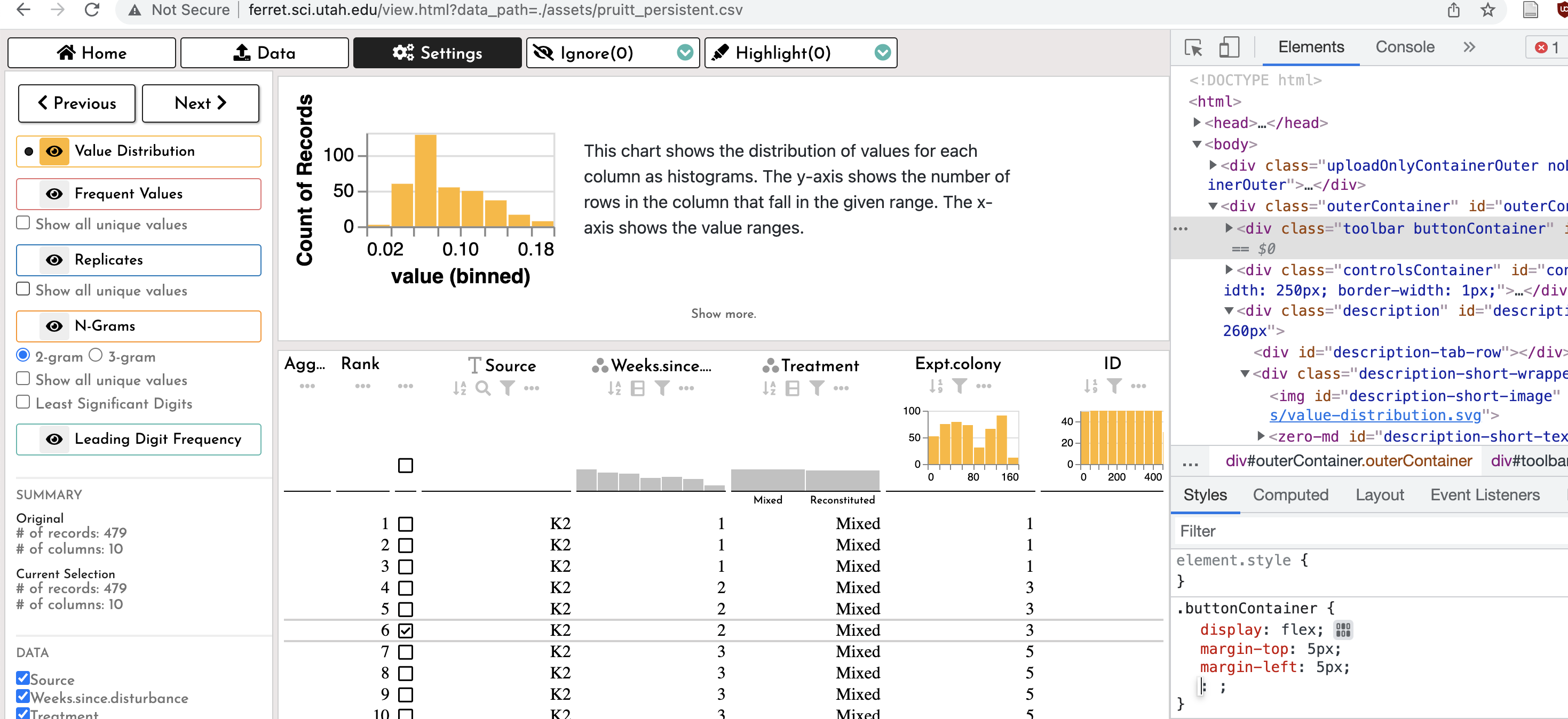 Improve spacing for buttons · Issue #86 · visdesignlab/ferret · GitHub