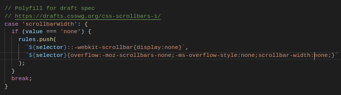ScrollView shows(Horizontal/Vertical)ScrollIndicator=false doesn't work on Firefox 68. · Issue ...