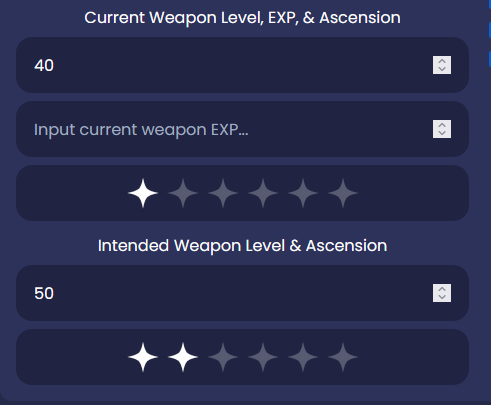 [Bug] Weapon and Character calculator fields not updated · Issue #287 · MadeBaruna/paimon-moe ...