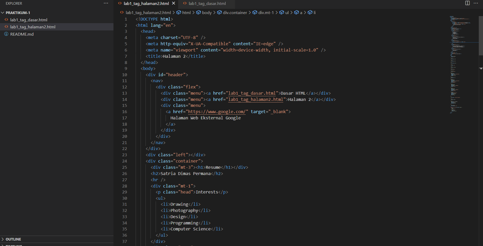 GitHub - satriadimas/Lab1Web