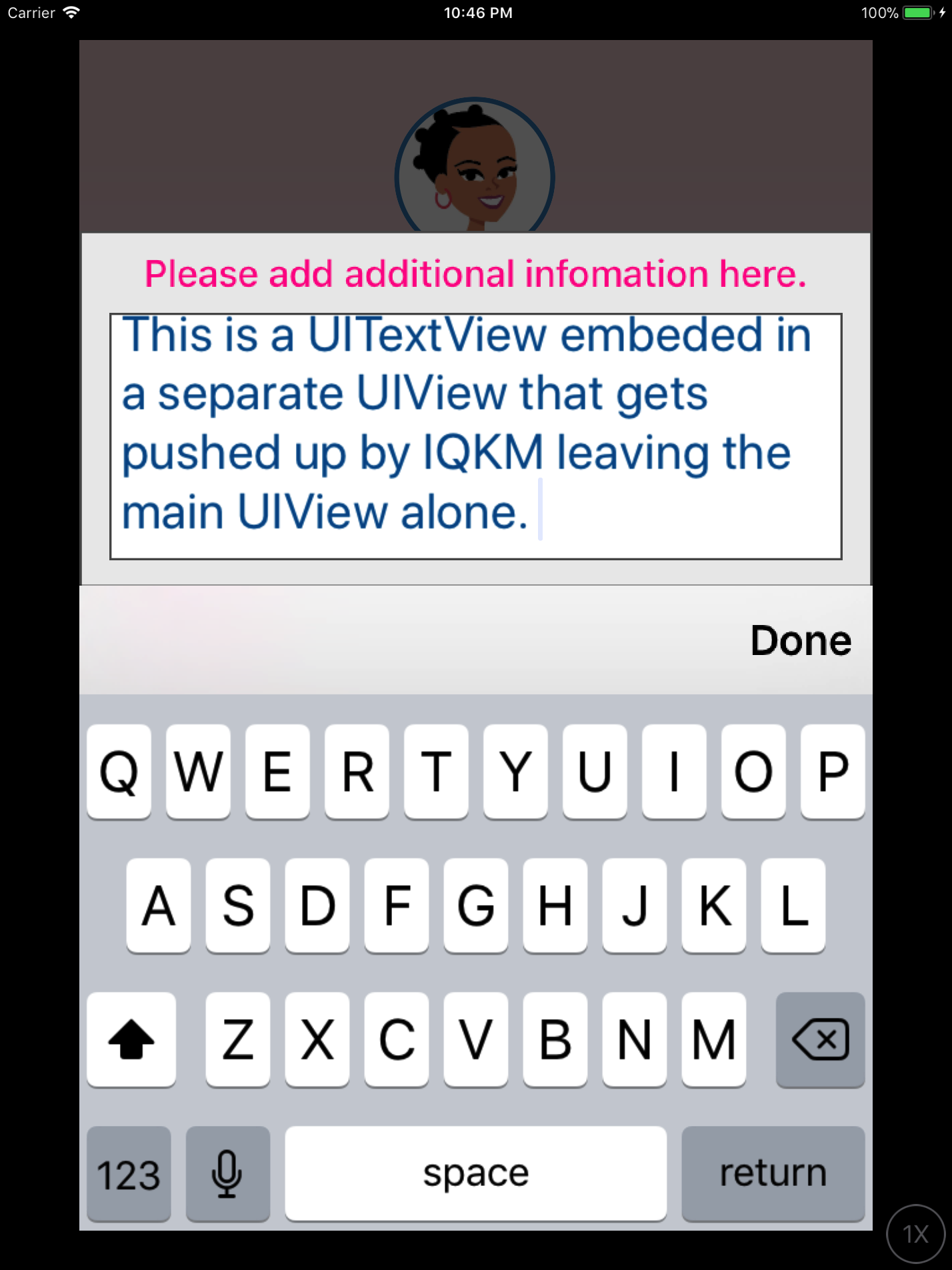 Iqkeyboardmanger Moves Wrong Uiview And Leaves It Displaced · Issue 1067 · Hackiftekhar