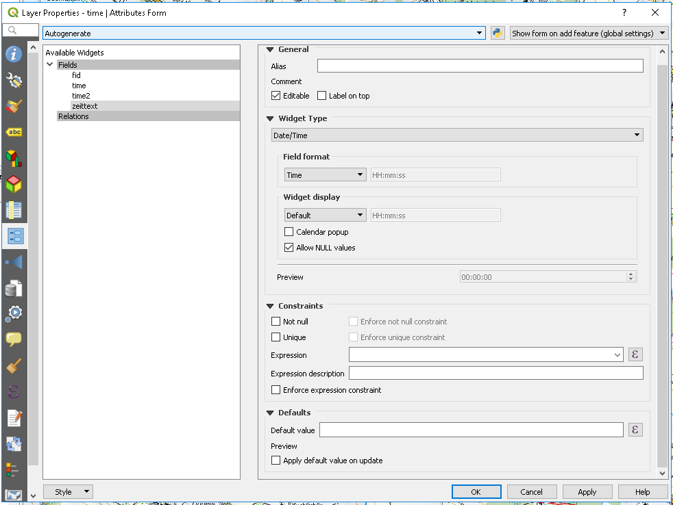 Entry of time only (without date) · Issue #371 · opengisch/QField · GitHub