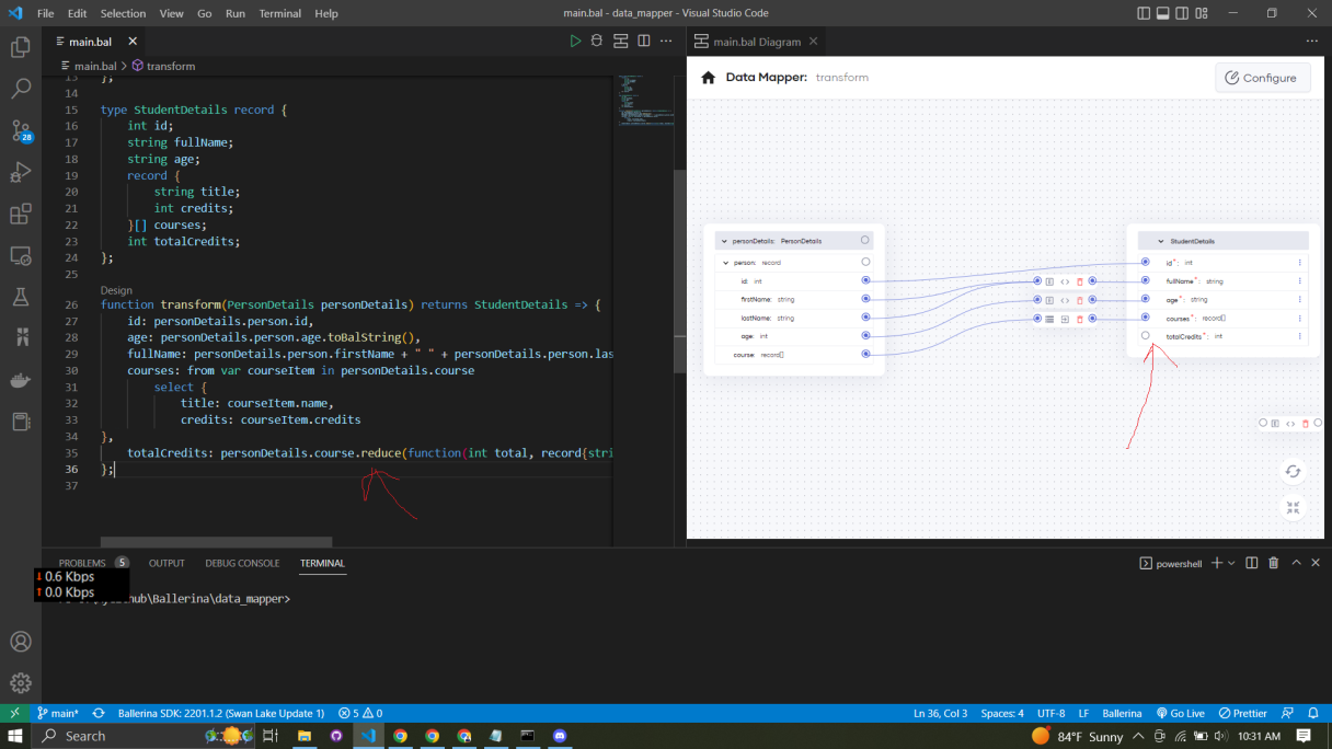 [Data Mapper] Links with transformed values from the input nodes are not displayed · Issue #369 ...