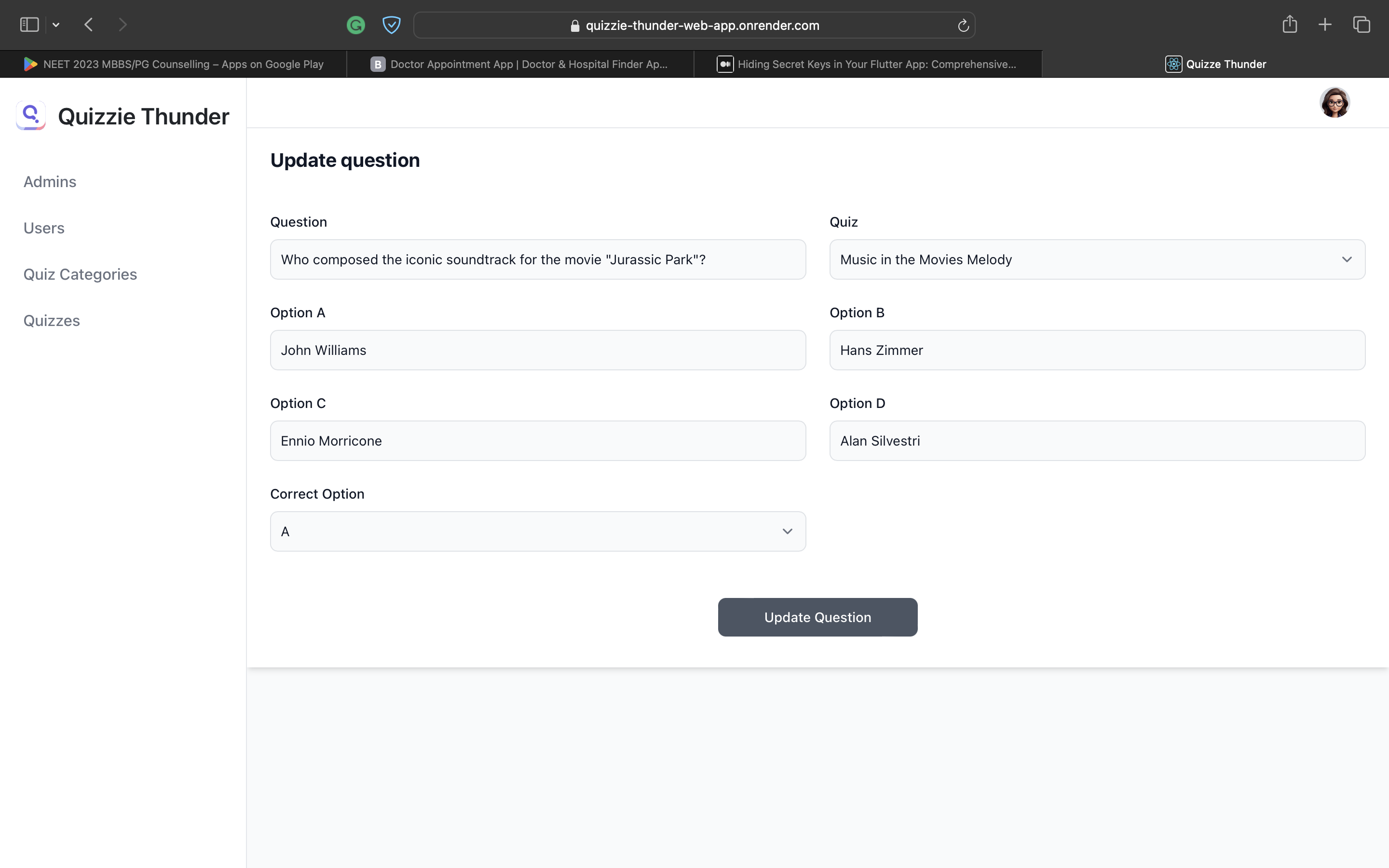 Github Shashank02051997quizziethunder Nodejs Quizzie Thunder Offers A Captivating Trivia 