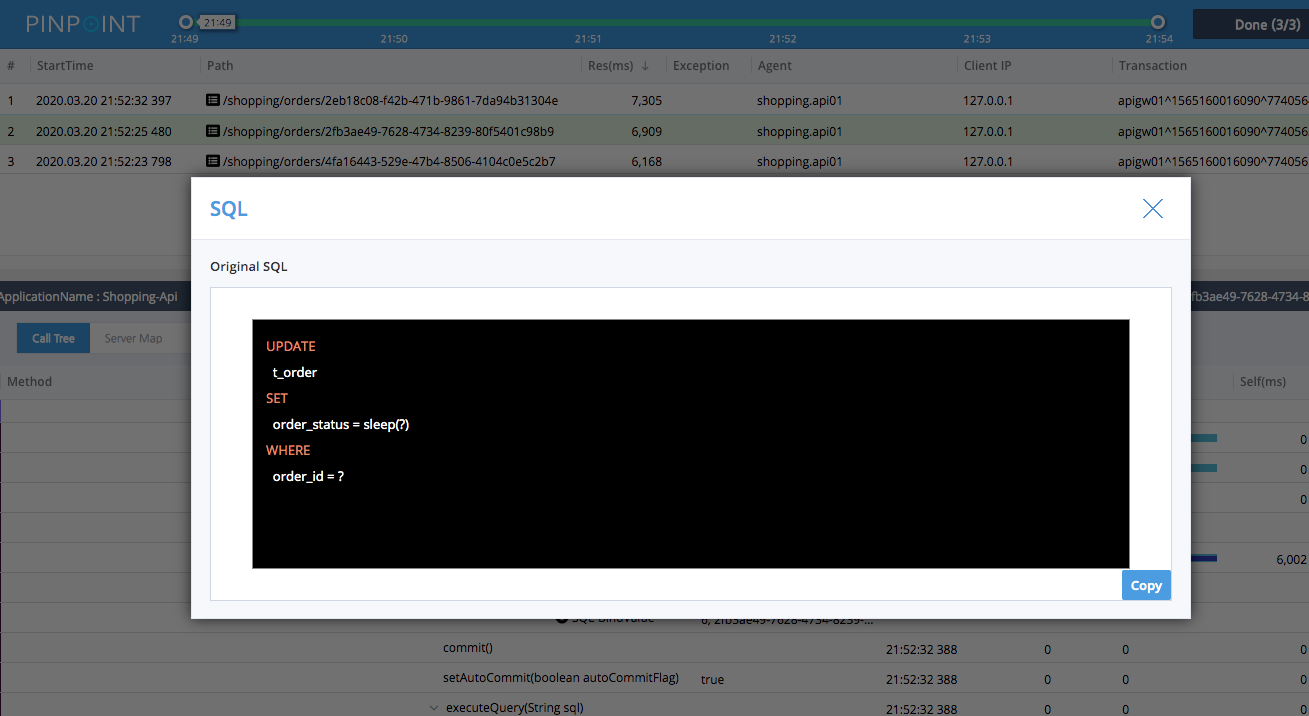 The SQL bind Dialog can not closed · Issue #6621 · pinpoint-apm/pinpoint · GitHub