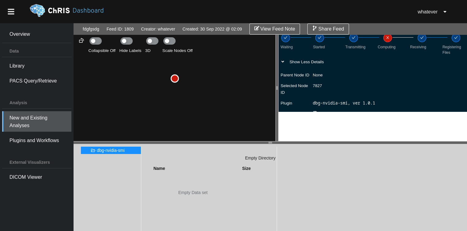 Feed actions pane background color is cut off when you scroll down · Issue #640 · FNNDSC/ChRIS ...