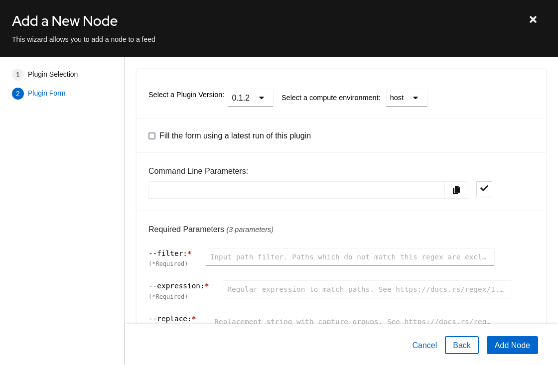 Regression: no enforcement of required arguments, silent failure · Issue #840 · FNNDSC/ChRIS_ui ...