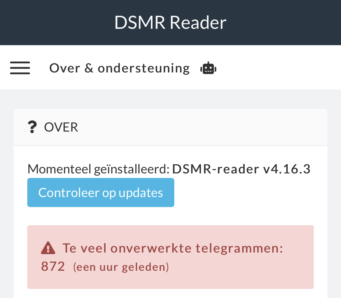 Onverwerkte telegrammen na upgrade · Issue #1402 · dsmrreader/dsmr-reader · GitHub