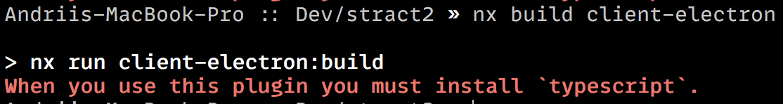 When you use this plugin you must install `typescript`. · Issue #50 · bennymeg/nx-electron · GitHub