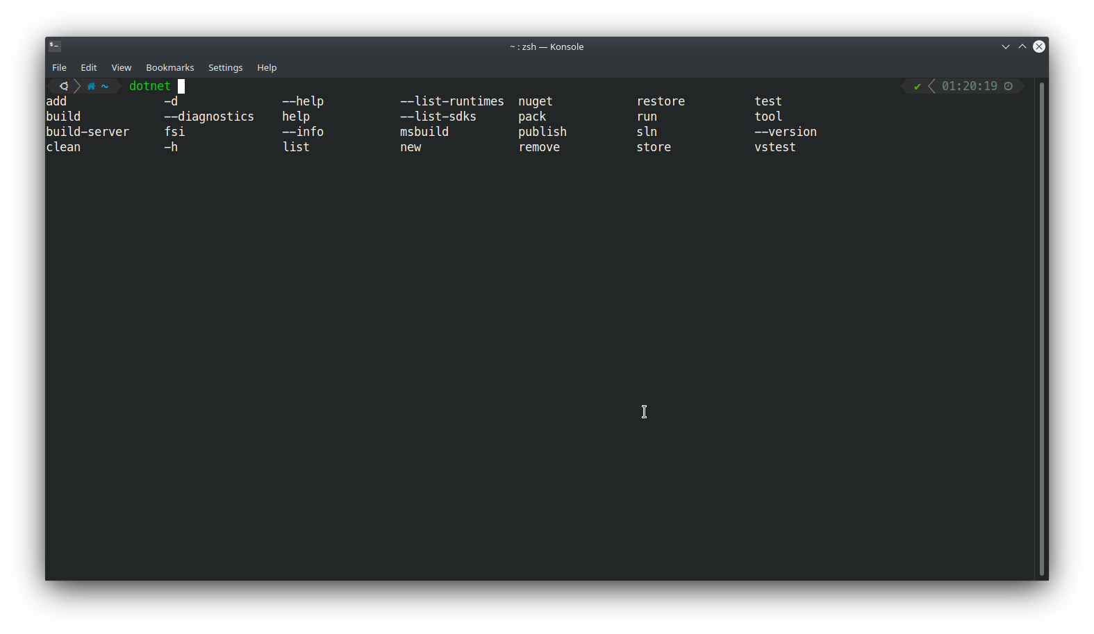 [dotnet] Tab Completion don't working · Issue #9139 · ohmyzsh/ohmyzsh · GitHub