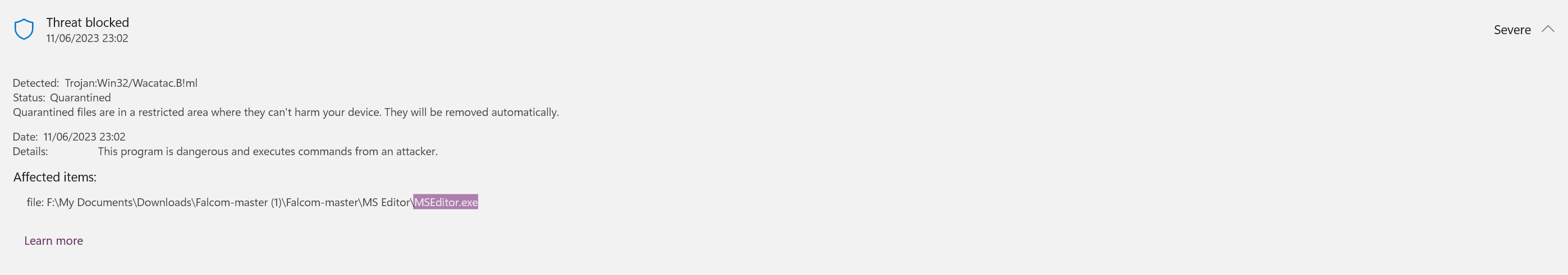 Potential virus · Issue #2 · Ouroboros/Falcom · GitHub