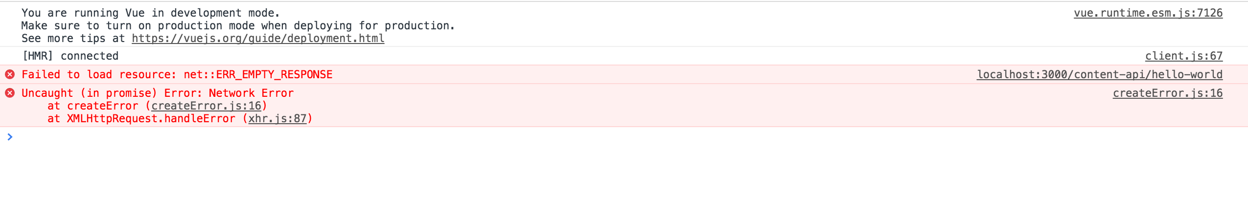 500 Network error trying to view /hello-world · Issue #2 · nuxt-community/nuxtent-template · GitHub