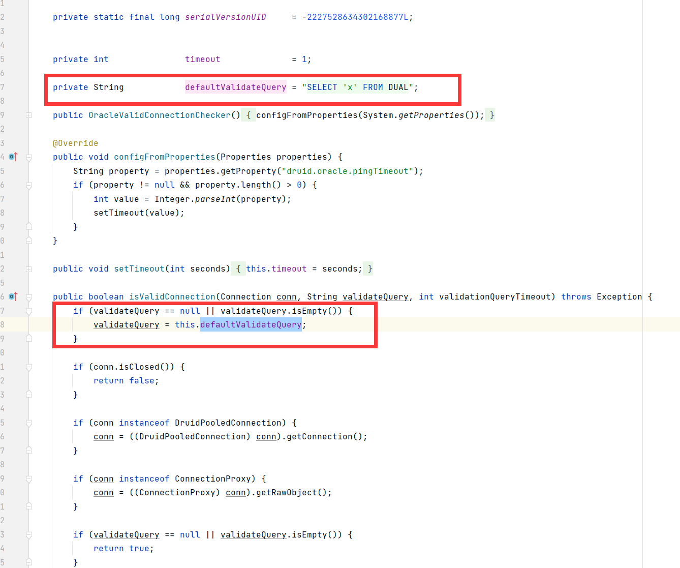 SQLServer的链接检查MSSQLValidConnectionChecker类缺少默认的查询语句 · Issue #4324 · alibaba/druid · GitHub