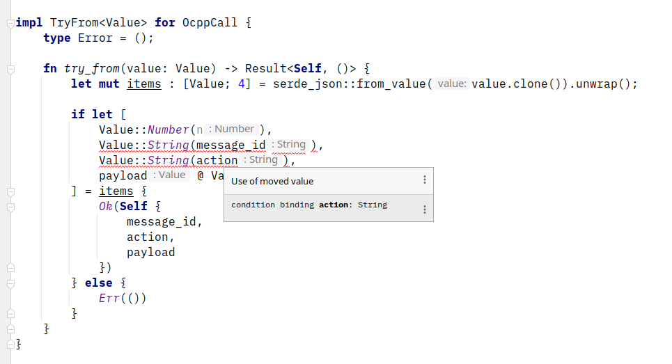 Incorrect detection of use of moved value · Issue #6551 · intellij-rust/intellij-rust · GitHub