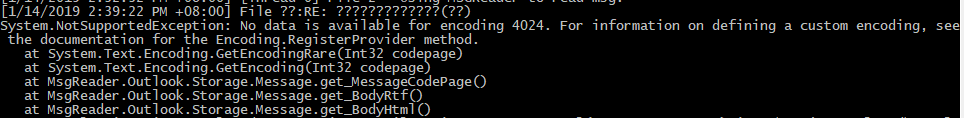 No data is available for Encoding 4024 · Issue #141 · Sicos1977/MSGReader · GitHub