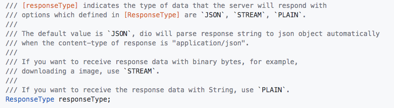 Which type should the "T" of Response is ? · Issue #77 · cfug/dio · GitHub