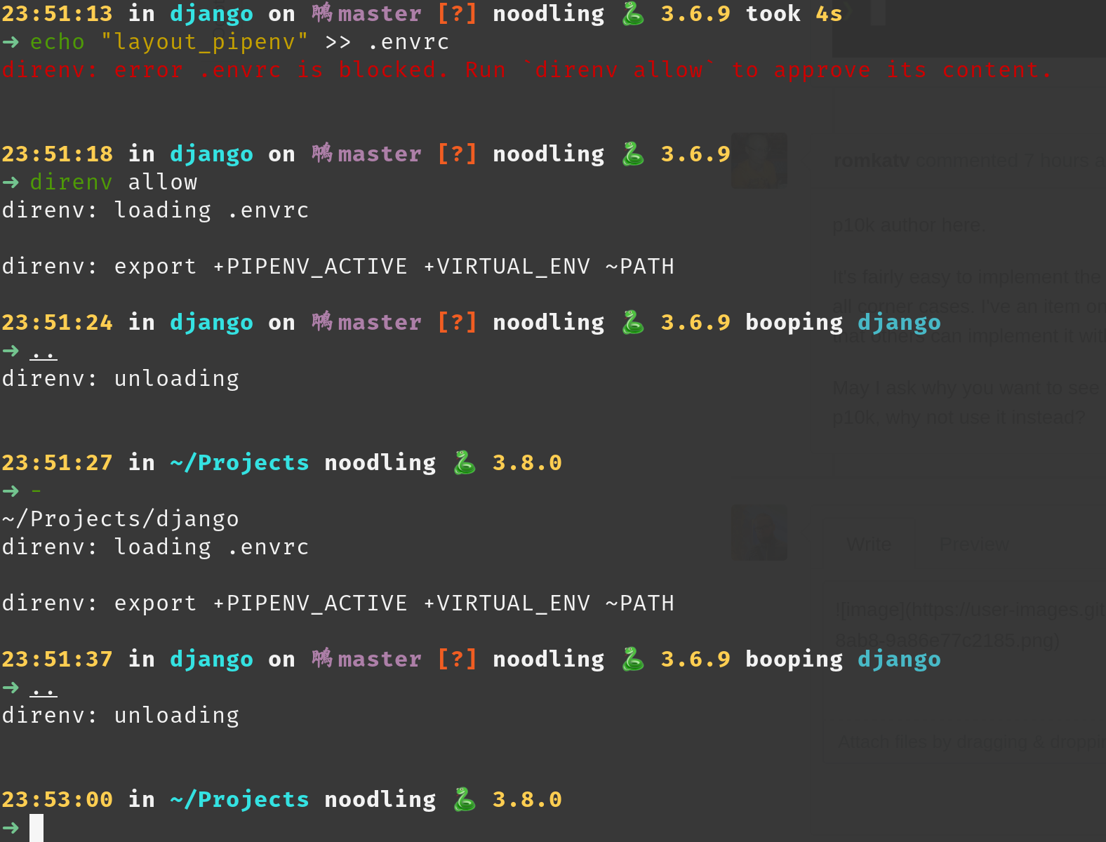 Transistent prompt feature from p10k theme · Issue #775 · spaceship-prompt/spaceship-prompt · GitHub