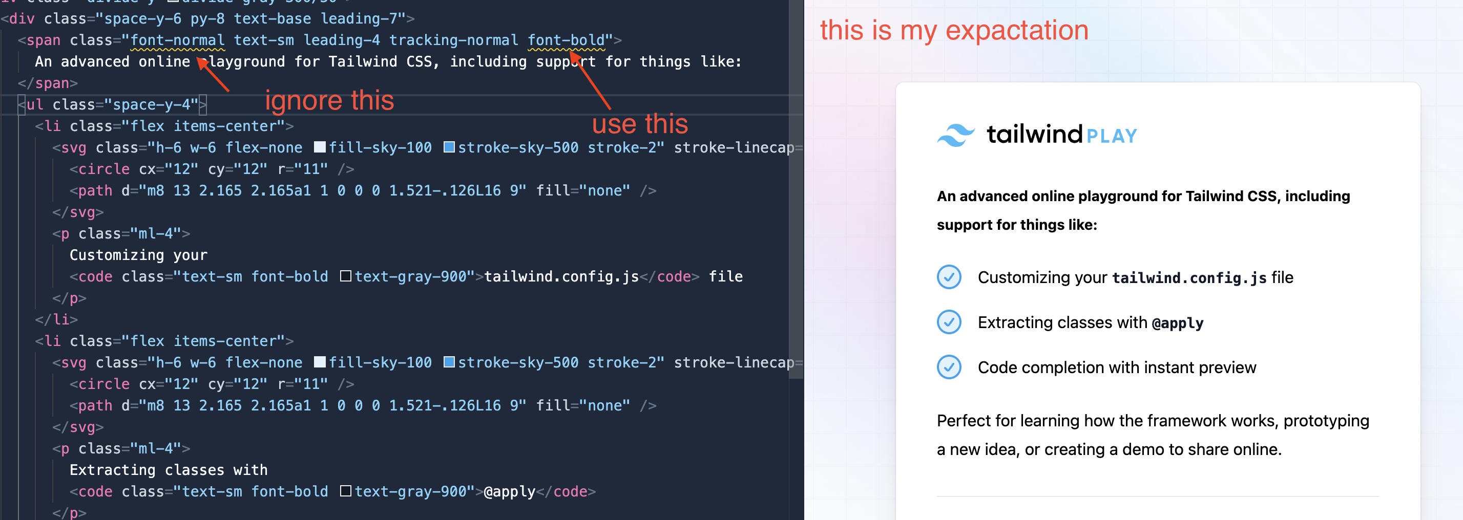 React Tailwindcss Double Style Not Use The Last Style · Tailwindlabs Tailwindcss · Discussion