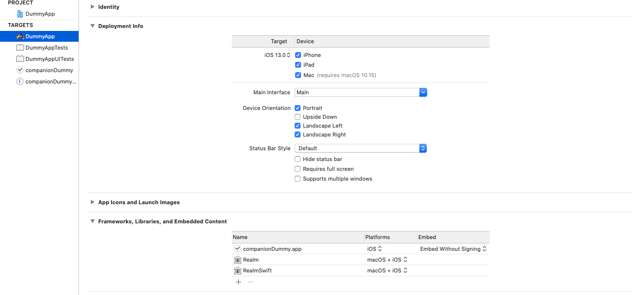 Unable to build Realm Xcode 11 beta 5 using Swift PM for iOS app with WatchKit Extension · Issue ...
