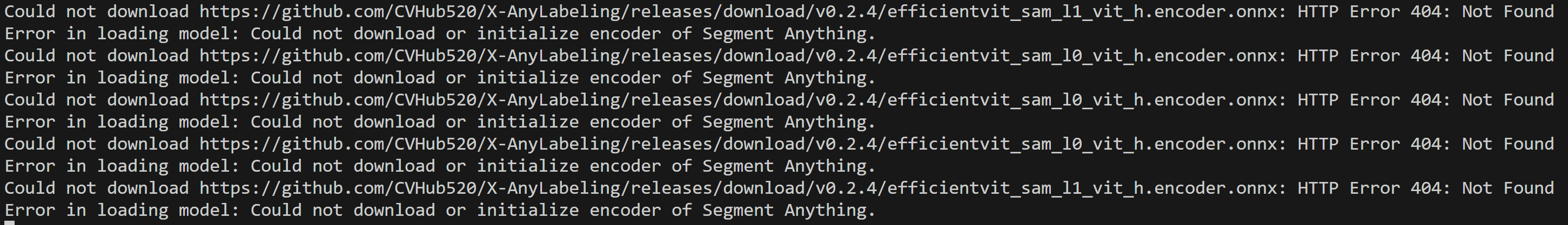 EfficientViT-SAM无法下载 · Issue #82 · CVHub520/X-AnyLabeling · GitHub