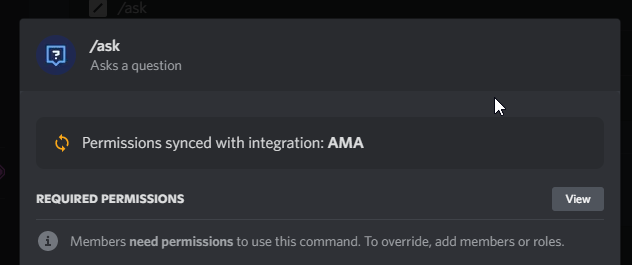 Readd /ask command · Issue #1 · ChatSift/AMA · GitHub