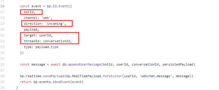 Error occurs when sending custom event to bot server · Issue #534 · botpress/v12 · GitHub