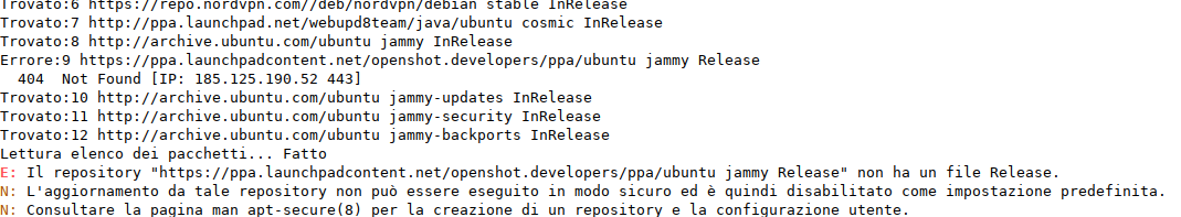 Ubuntu 22.04 "ppa does not have release file" error · Issue #4894 · OpenShot/openshot-qt · GitHub