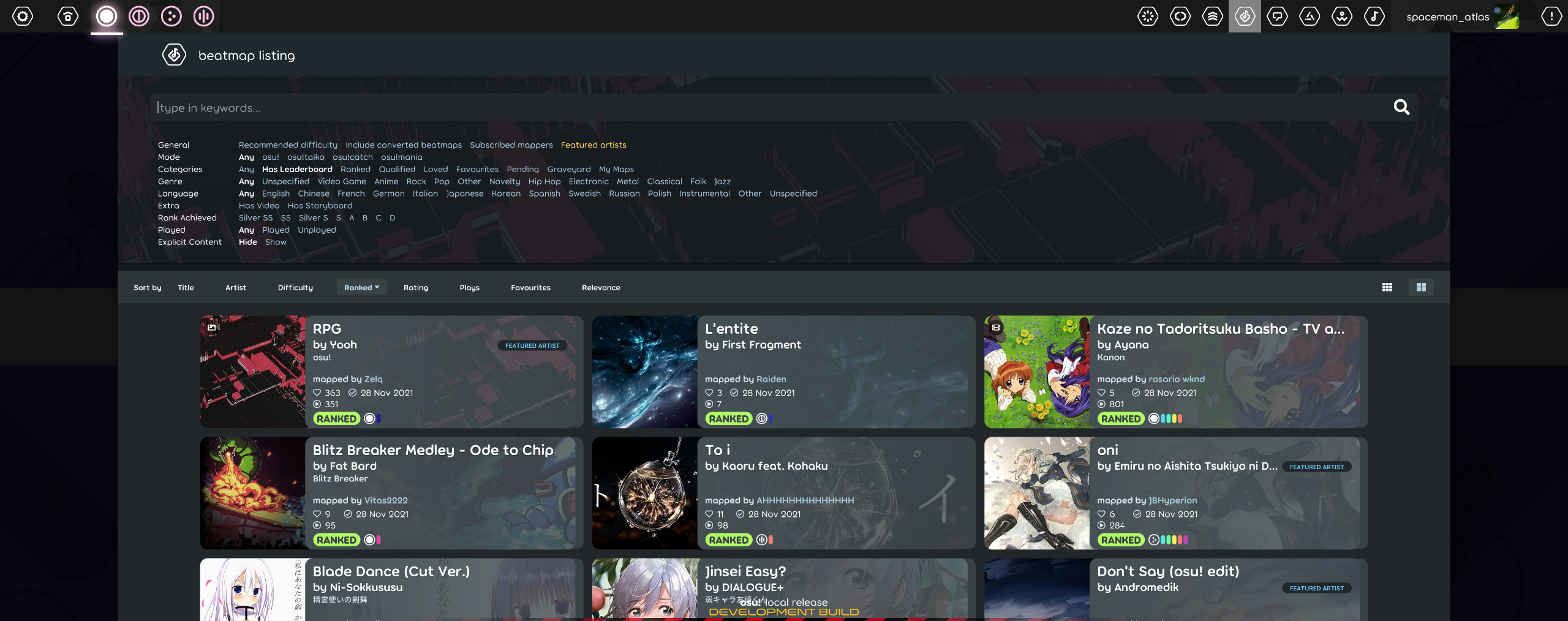 Update beatmapset panels in beatmap listing to match web · Issue #14216 ...