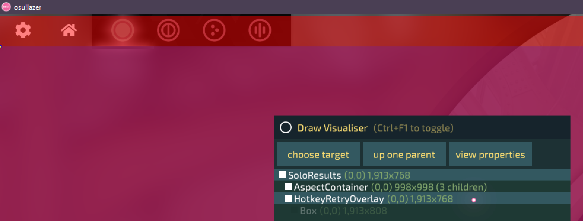 Retry hotkey overlay doesn't cover top toolbar · Issue #6710 · ppy/osu ...