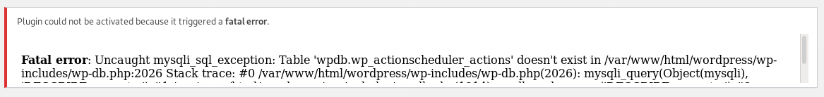 Table 'wpdb.wp_actionscheduler_actions' doesn't exist · Issue #26440 · woocommerce/woocommerce ...