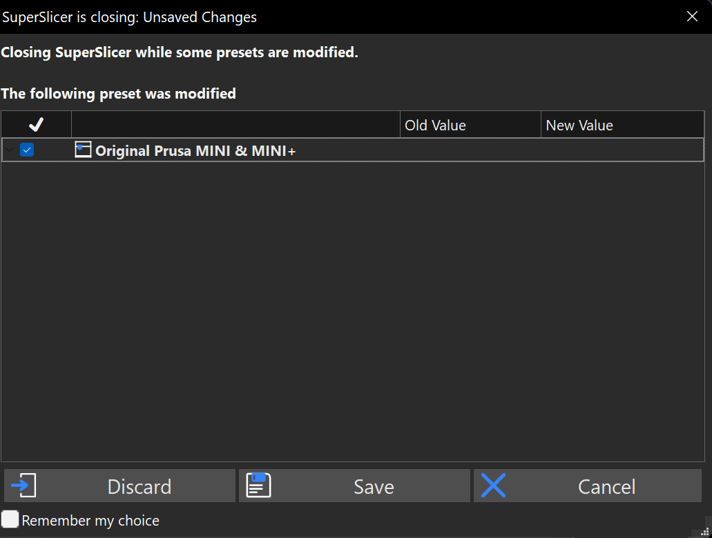 Modified Printer Settings do not appear in Unsaved Changes dialog tree · Issue #3133 ...