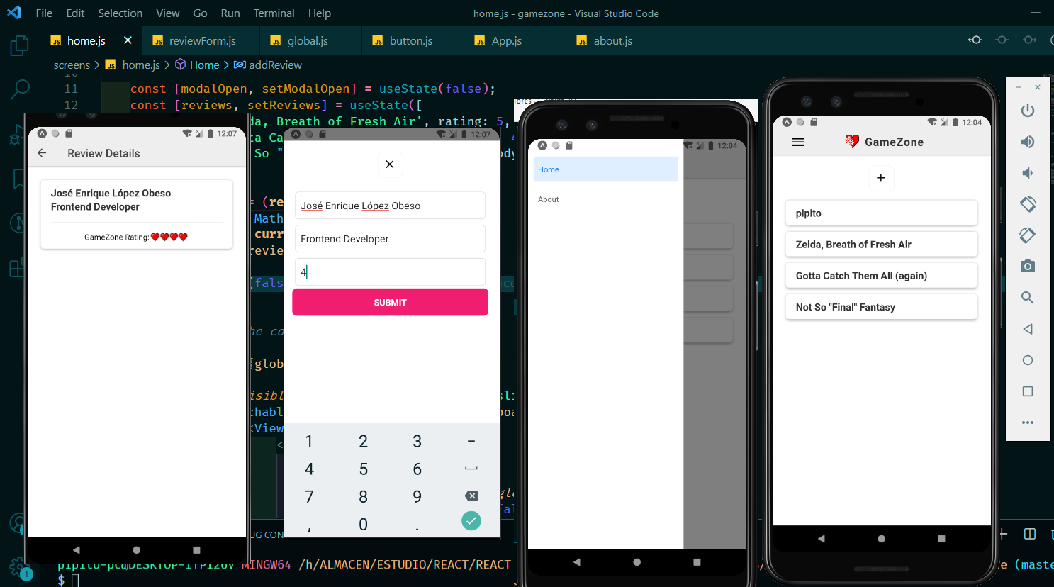 GitHub - joseenrique-dev/react-native-tutorial-game-zone: Playing with ...